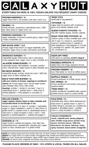 galaxy hut – vegan friendly grill and good beer bar